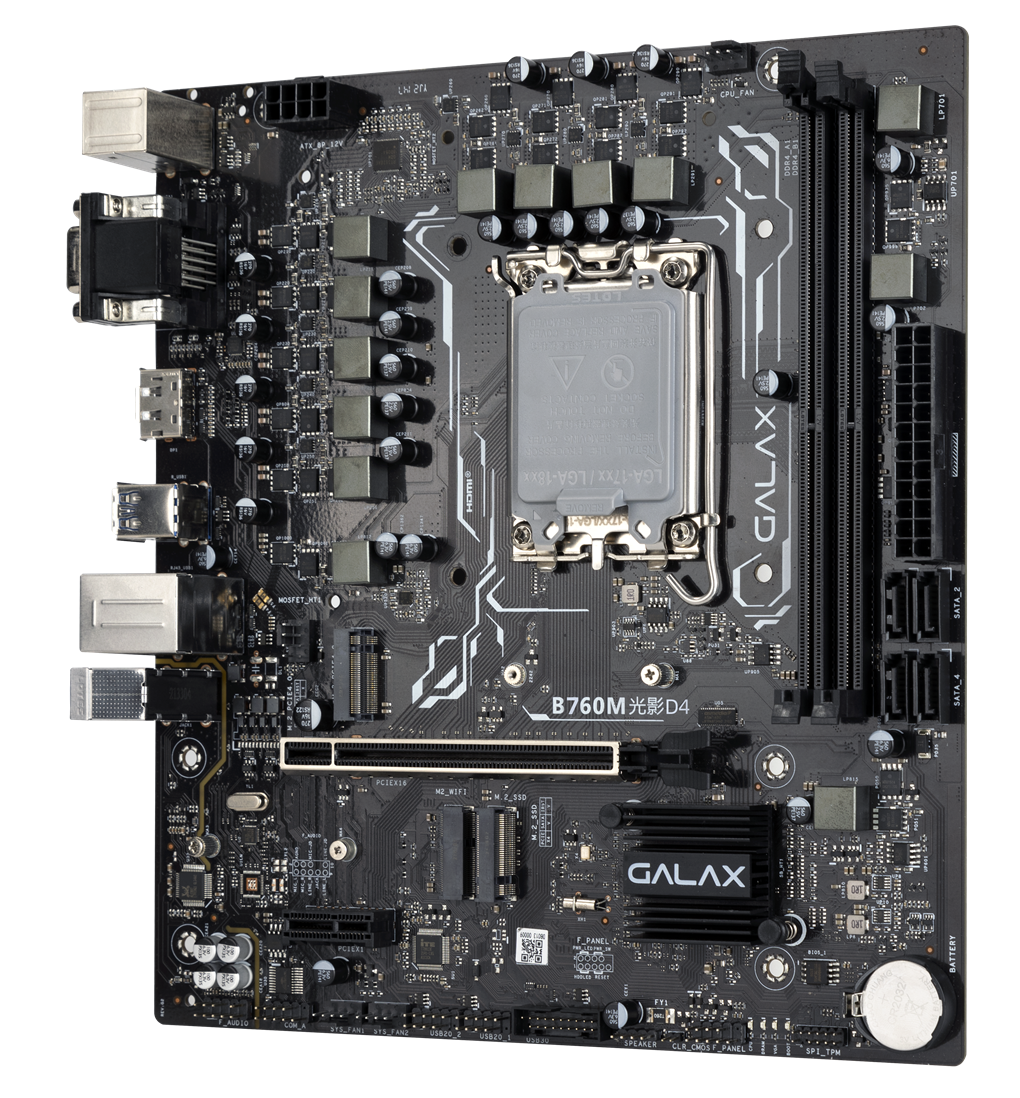 影驰发布三款全新 B760 主板：可选全白金属大师 D4 Wi-Fi 白金版__财经头条