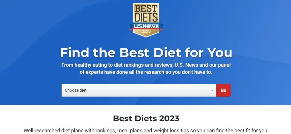 2023年最佳饮食排行榜出炉！哪种饮食更适合你，就看这张表！