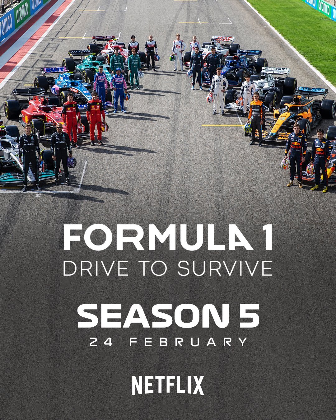 F1: Drive To Survive第五季将于2月24日在Netflix上线！|Netflix_新浪新闻