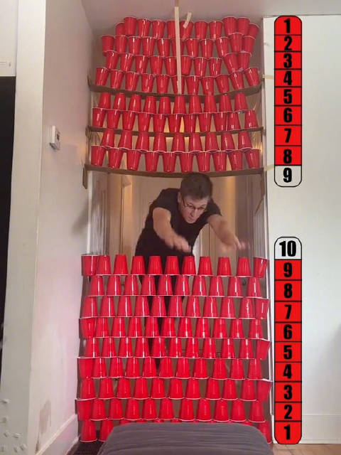 跑酷达人Matt Larose的“RED CUPS”极限挑战！|极限挑战_新浪新闻