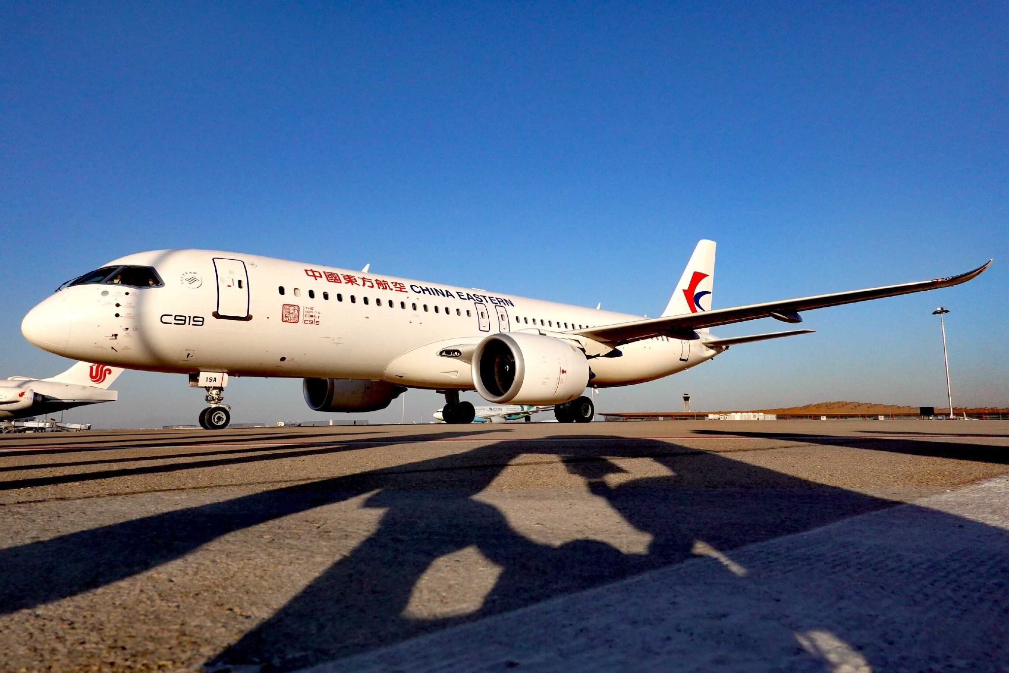 看，C919大飞机这样“过年”！