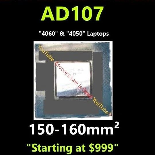 英伟达AD106和AD107实物图面积小于上一代GPU，即将出现在新款笔电|英伟达|笔记本电脑|geforce_新浪新闻