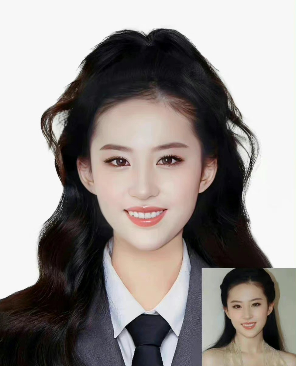 刘诗诗、刘亦菲证件照系列