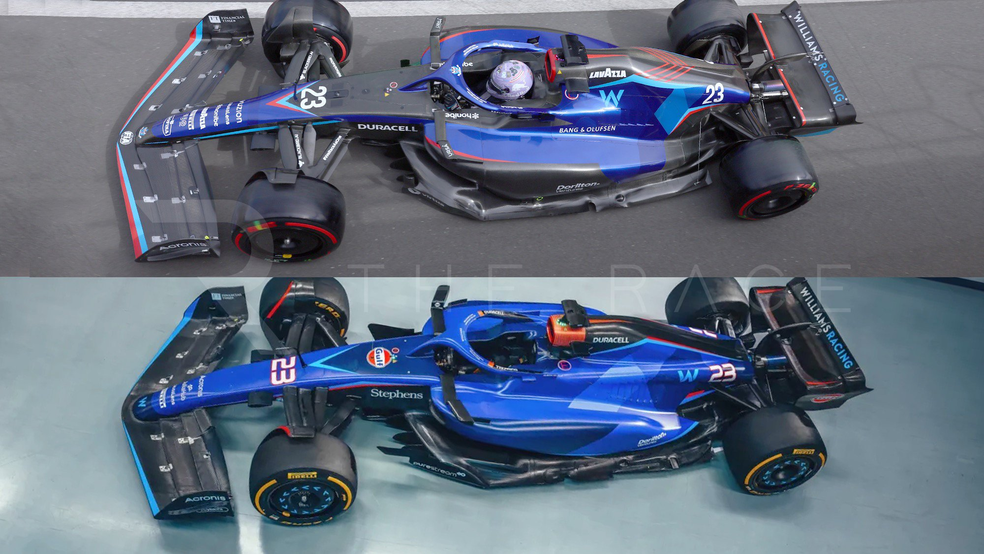 威廉姆斯FW45和FW44的对比图|威廉姆斯|F1_新浪新闻