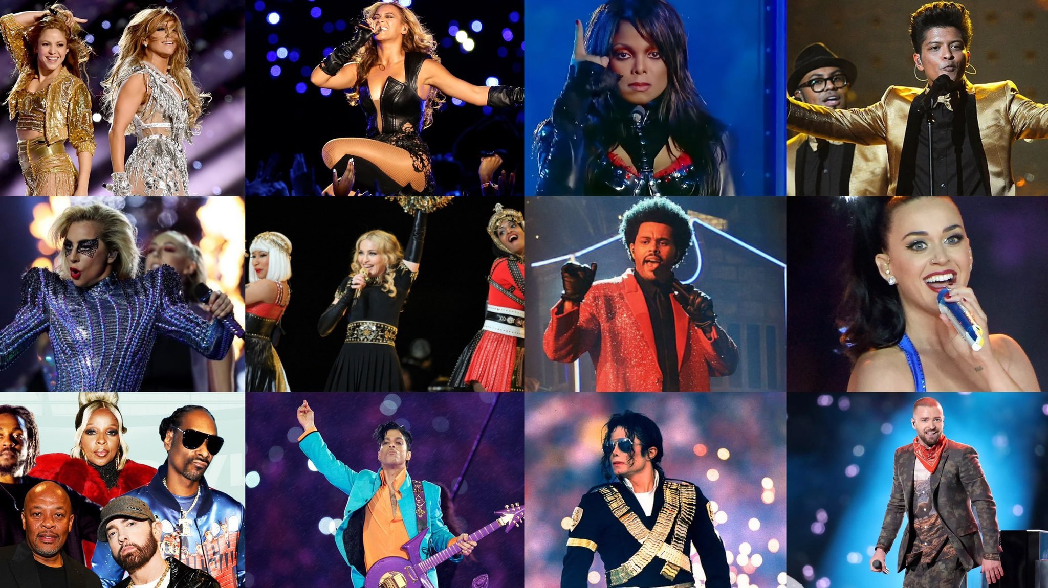 Pick｜你最喜欢哪一次超级碗SuperBowl 中场秀表演？|表演_新浪新闻