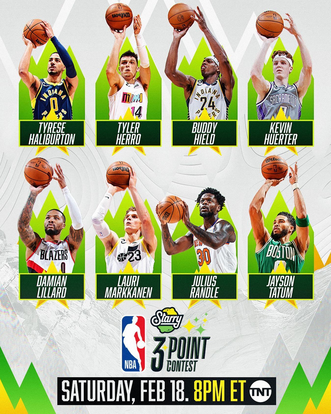 兰德尔顶替西蒙斯参加三分大赛，唯一的左手将|三分大赛|兰德尔|西蒙斯_新浪新闻