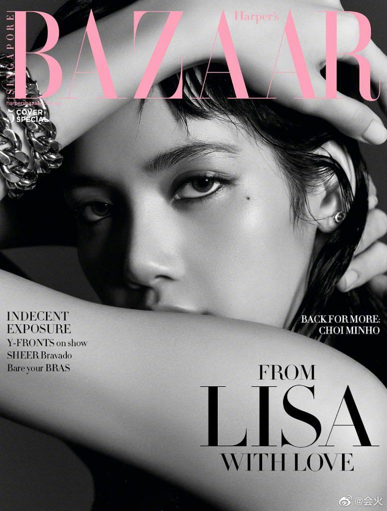 LISA Harpers Bazaar Singapore 新加坡版时尚芭莎三月刊封面……|LISA|Harpers Bazaar|芭莎_新浪新闻