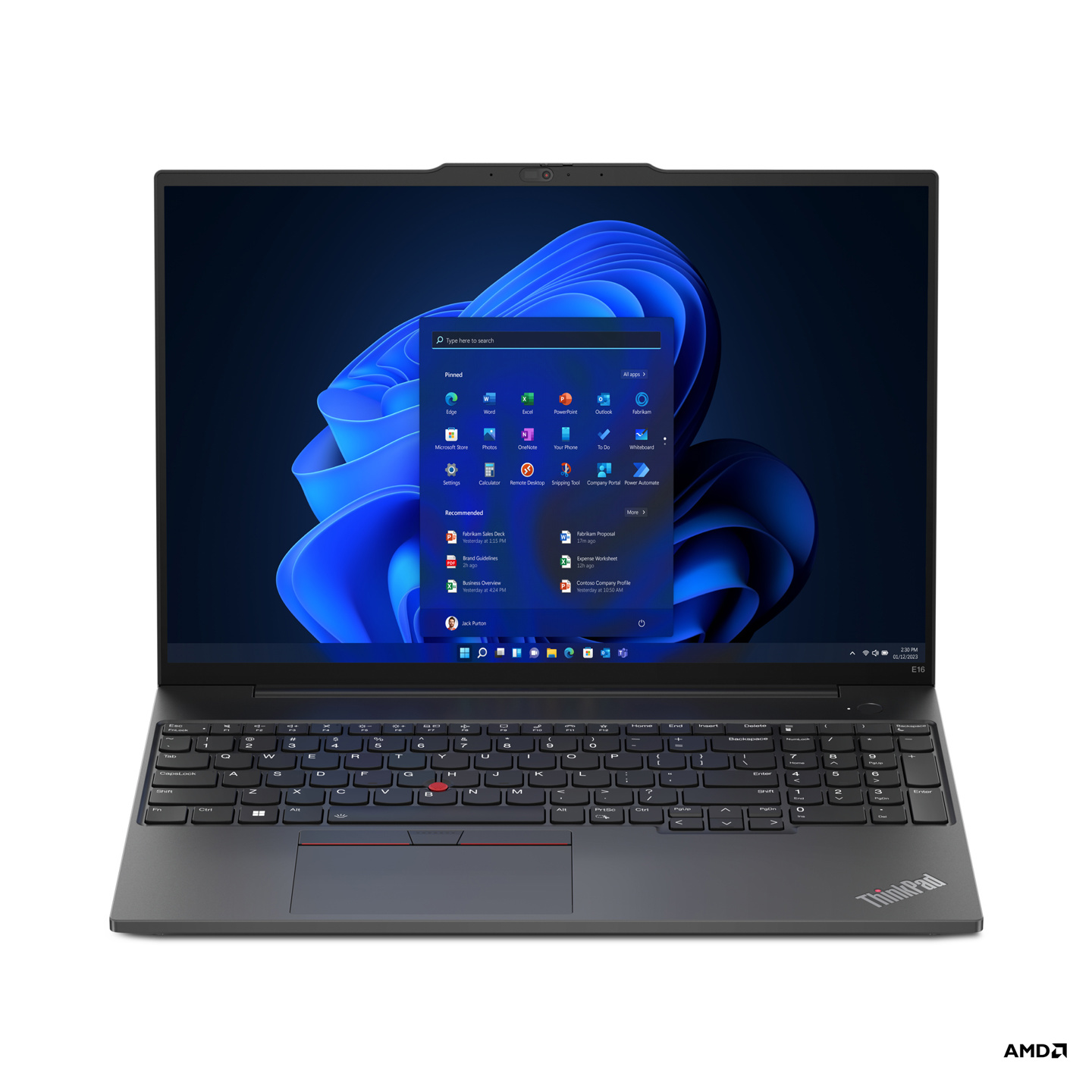 联想全新 ThinkPad E16 笔记本图赏：搭载13代酷睿/锐龙7000__财经头条