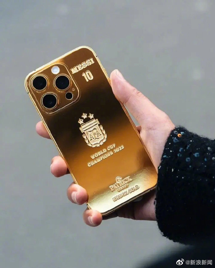 总费用大约为20万美元 梅西定制24K黄金iPhone14Pro送队友