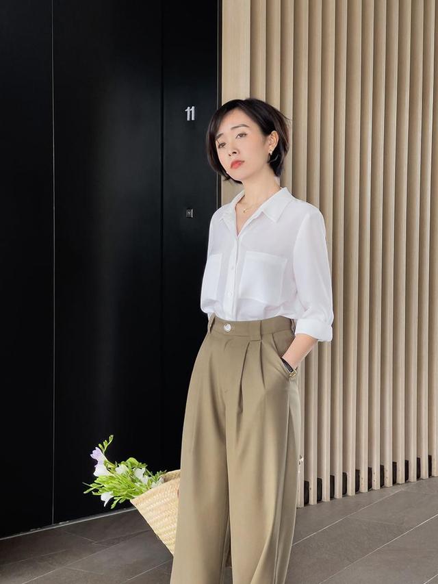 今年流行一种穿法，衬衫+阔腿裤=春天最洋气穿搭，既显气质又时髦