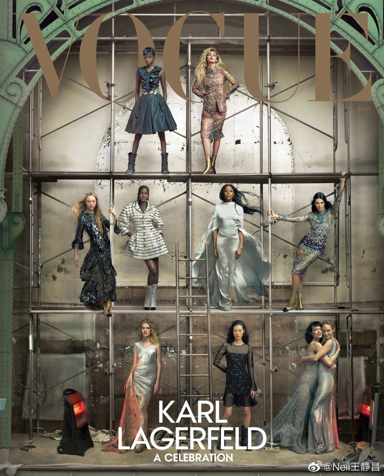 美版《Vogue》5月刊封面为纪念老佛爷Karl|VOGUE|Karl Lagerfeld|巴黎大皇宫|Kendall Jenner|超模_新浪新闻
