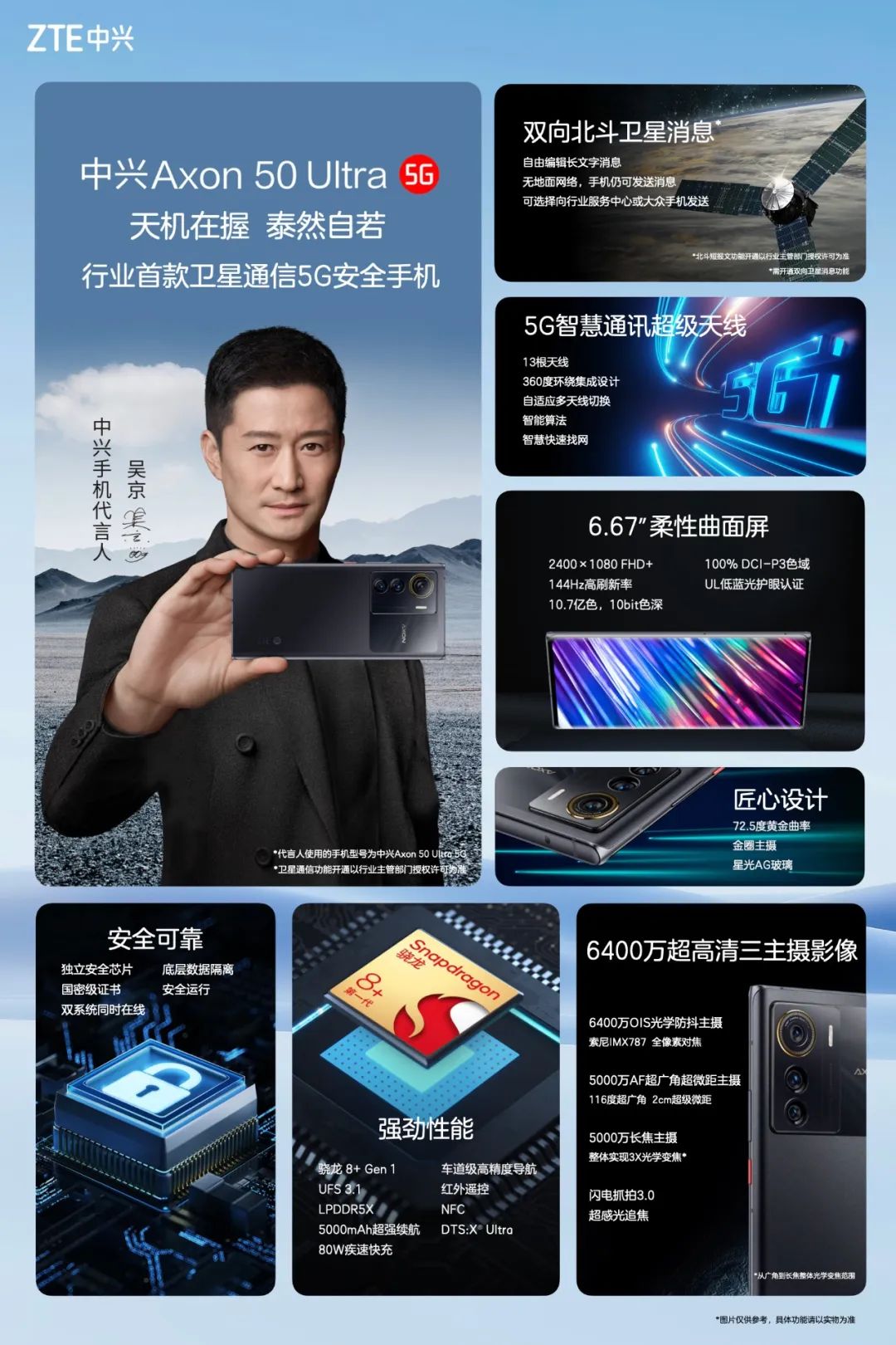 【品牌】中兴Axon50Ultra发布 | 首款骁龙8+平板亮相 支持5G双系统__财经头条