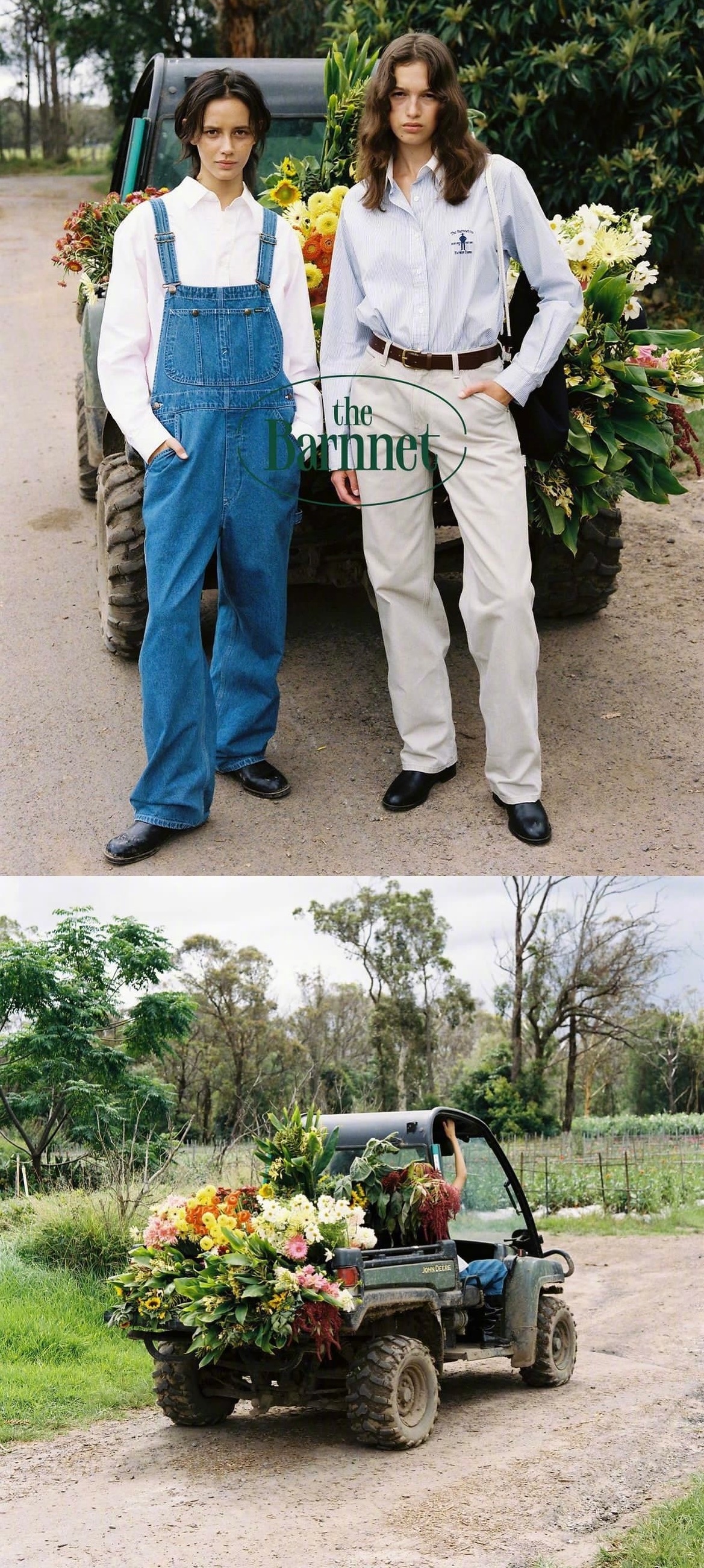 The Barnnet 2023 S/S Lookbook 春天，草地，和捧花的少女_新浪新闻