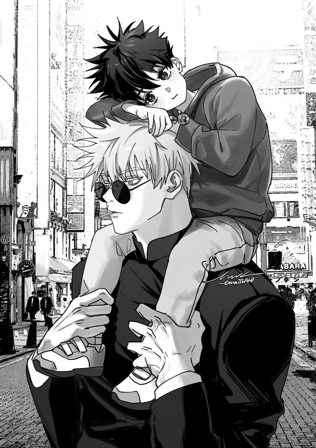 这个太太画的五伏可太好看了_(´ཀ`」 ∠)__ 旗袍和女仆装wow……