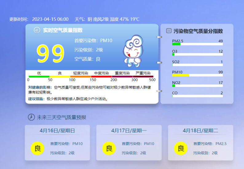 北京目前空气质量为良，首要污染物为PM10__财经头条