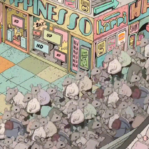 是非成败转头空，古今多少事， 都付笑谈中。 Steve Cutts_新浪新闻