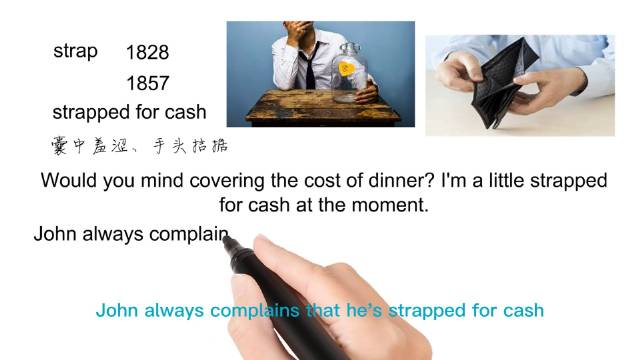 英语思维解密，为什么strapped for cash表示手头拮据……|英语思维_新浪新闻