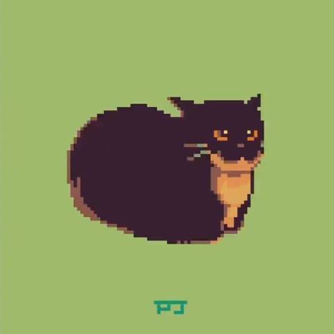 像素艺术家Pixel Jeff绘制的Maxwell the Cat Twi：pixeljeff1995_新浪新闻