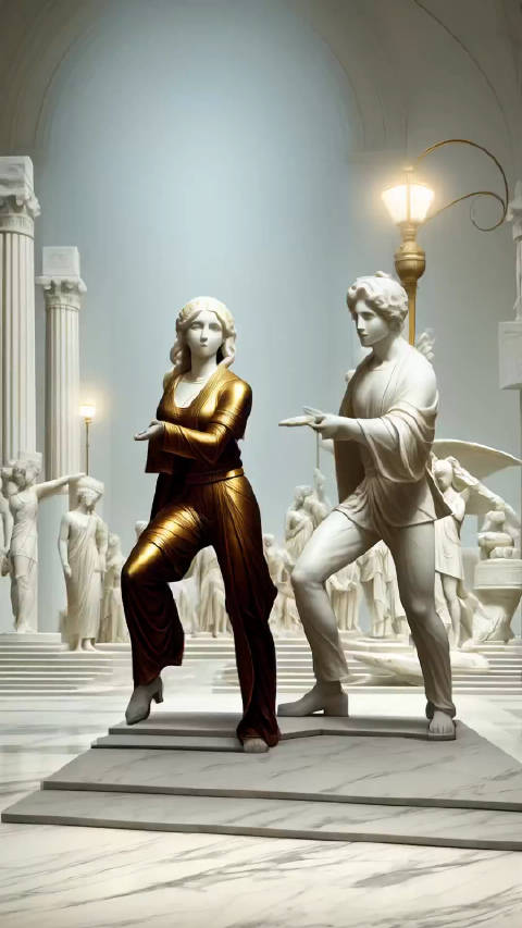 博物馆奇妙夜第五弹，浪漫双人舞走起 .James Gerde_新浪新闻