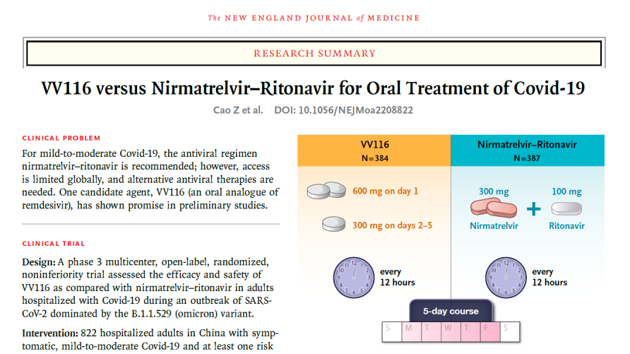 重磅！更高效的国产新冠特效药民得维（VV116）上市|特效药|新冠肺炎_新浪新闻