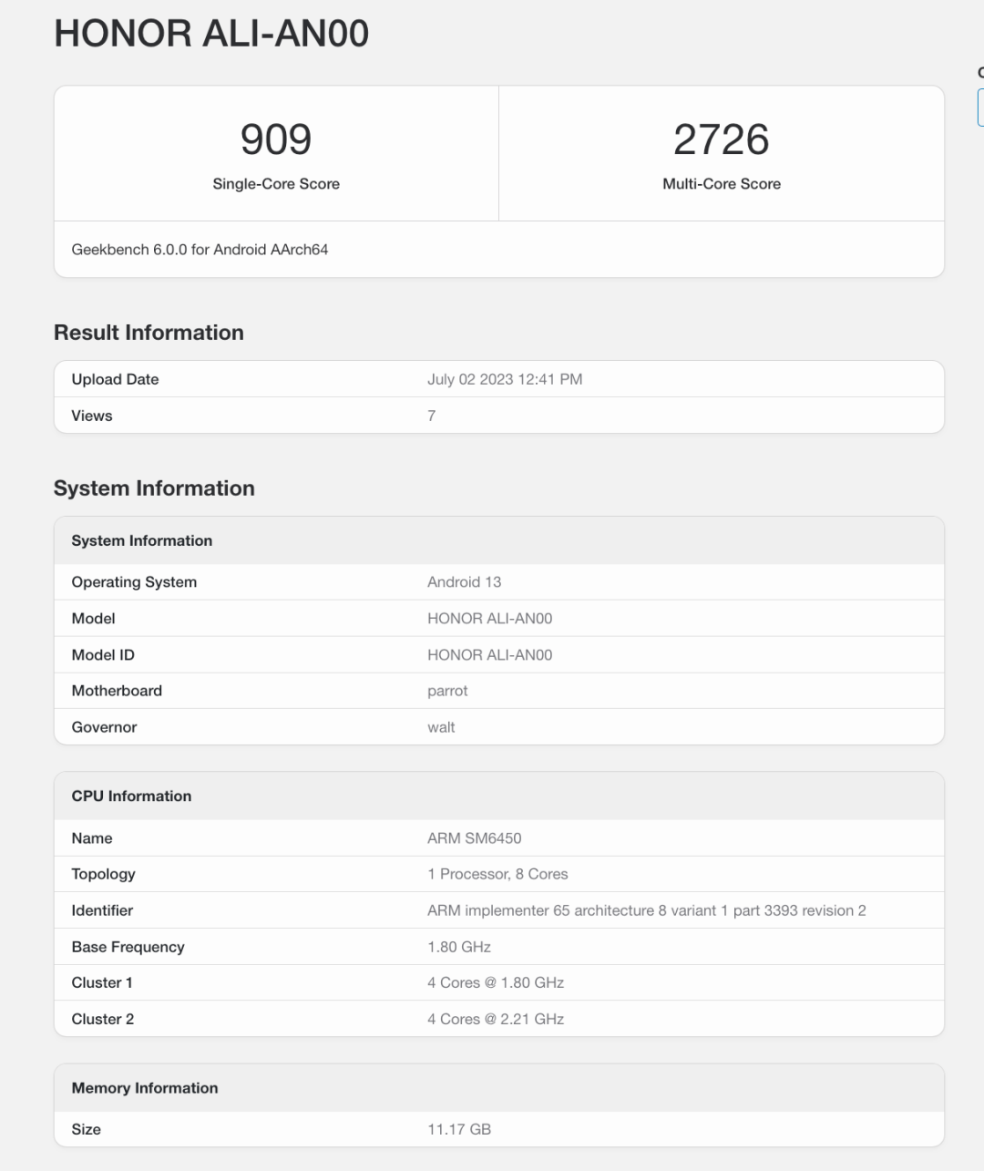 【新机】后天发 荣耀X50跑分现身 首发骁龙6Gen1表现如何？|华为荣耀_新浪财经_新浪网