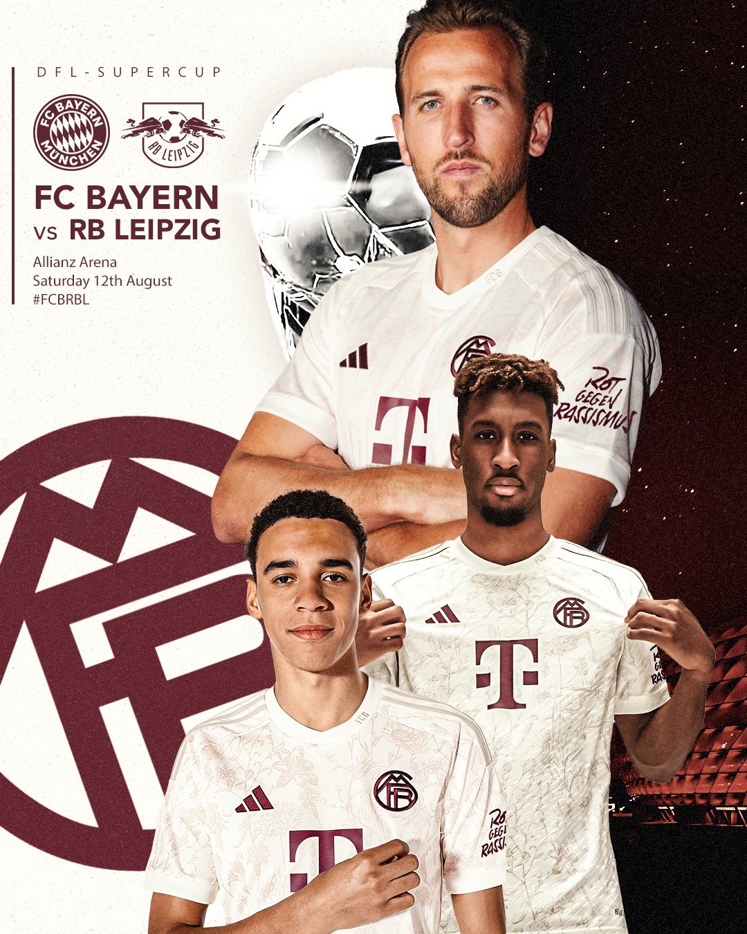 拜仁发布德国超级杯海报，凯恩在列！|拜仁|哈里·凯恩|德国超级杯_新浪新闻