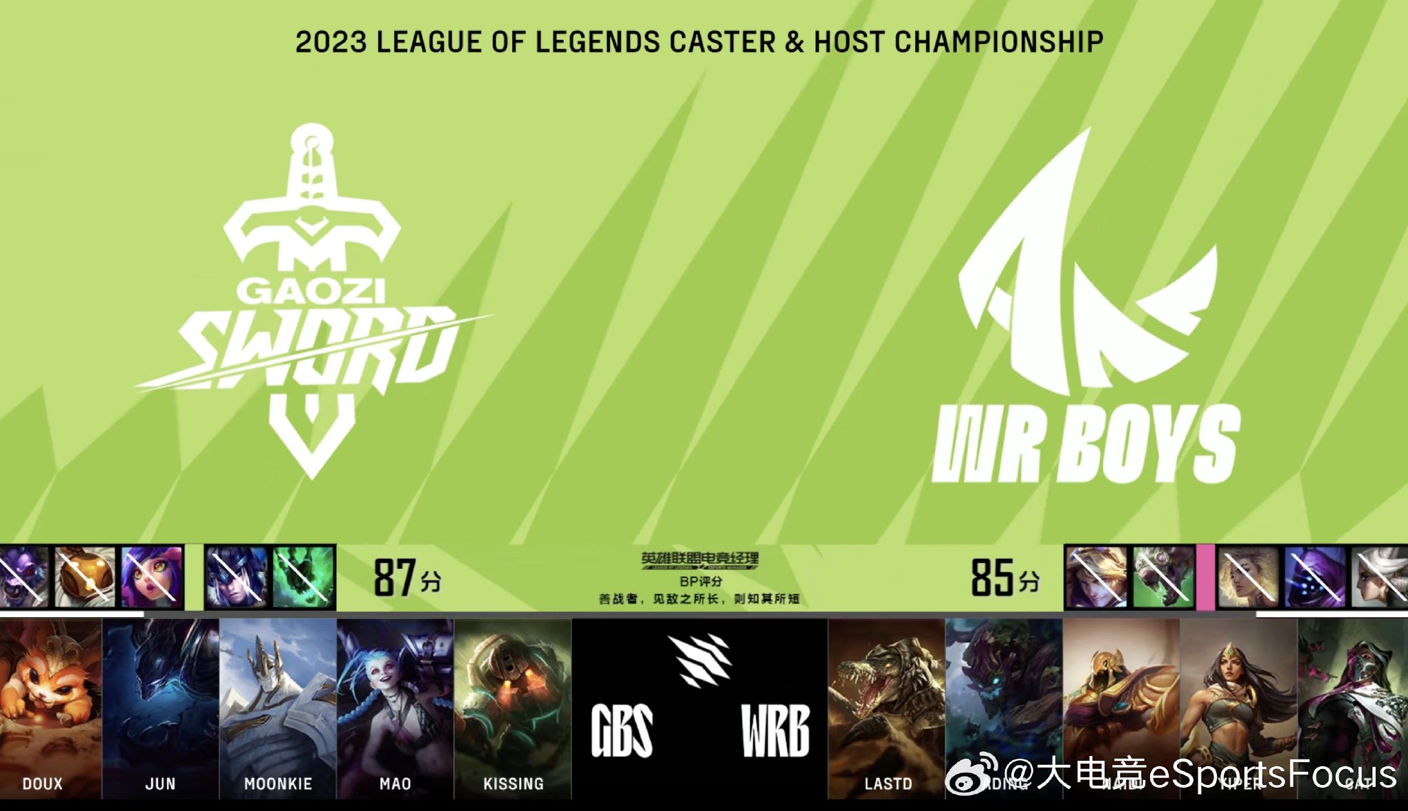 解说杯小组赛 Day4 GBS vs WRB|小组赛_新浪新闻