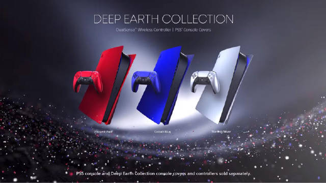 火山红、钴晶蓝与亮灰银三色 DualSense、PS5 主机外壳公布_新浪新闻