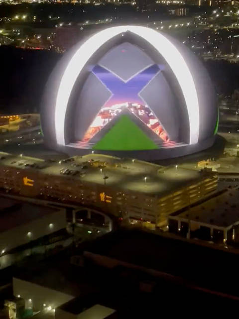 XBOX 网红地标 Sphere 广告，Power Your Dream|网红|XBOX|微软_新浪新闻