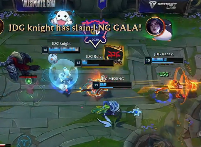 比赛最后Ruler亮了GenG的标，Knight则亮了TES队标|队标|比赛|总决赛_新浪新闻