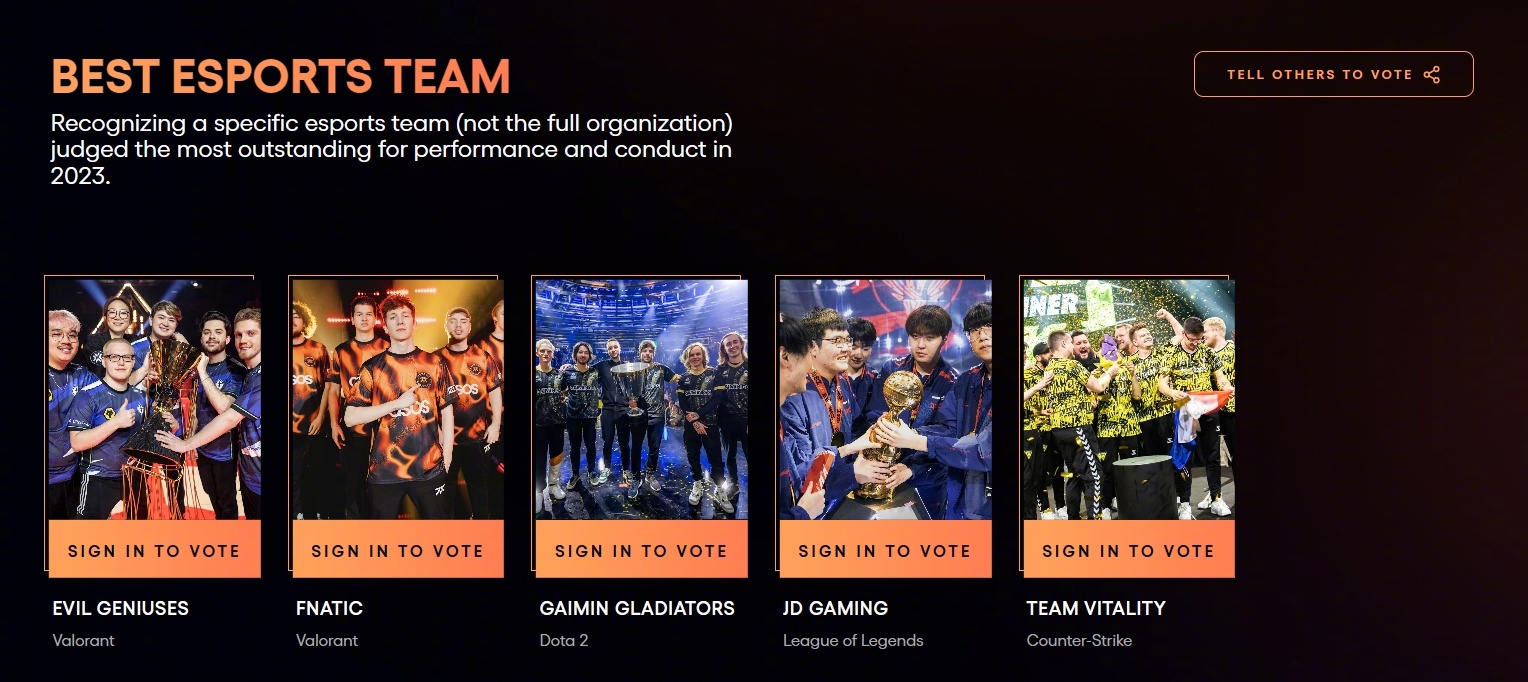 最佳电竞战队：· EG/ EVIL GENIUSES（无畏契约） · FNC/……|无畏契约|jdg|Fnatic|电竞|TGA_新浪新闻