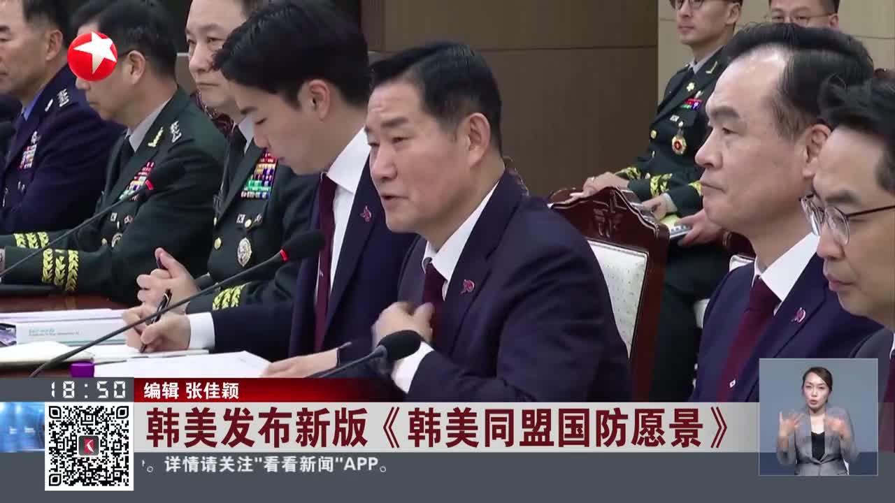 韩美发布新版《韩美同盟国防愿景》 时隔十年 韩美修订对朝威慑战略文件|韩美同盟国防愿景_新浪新闻