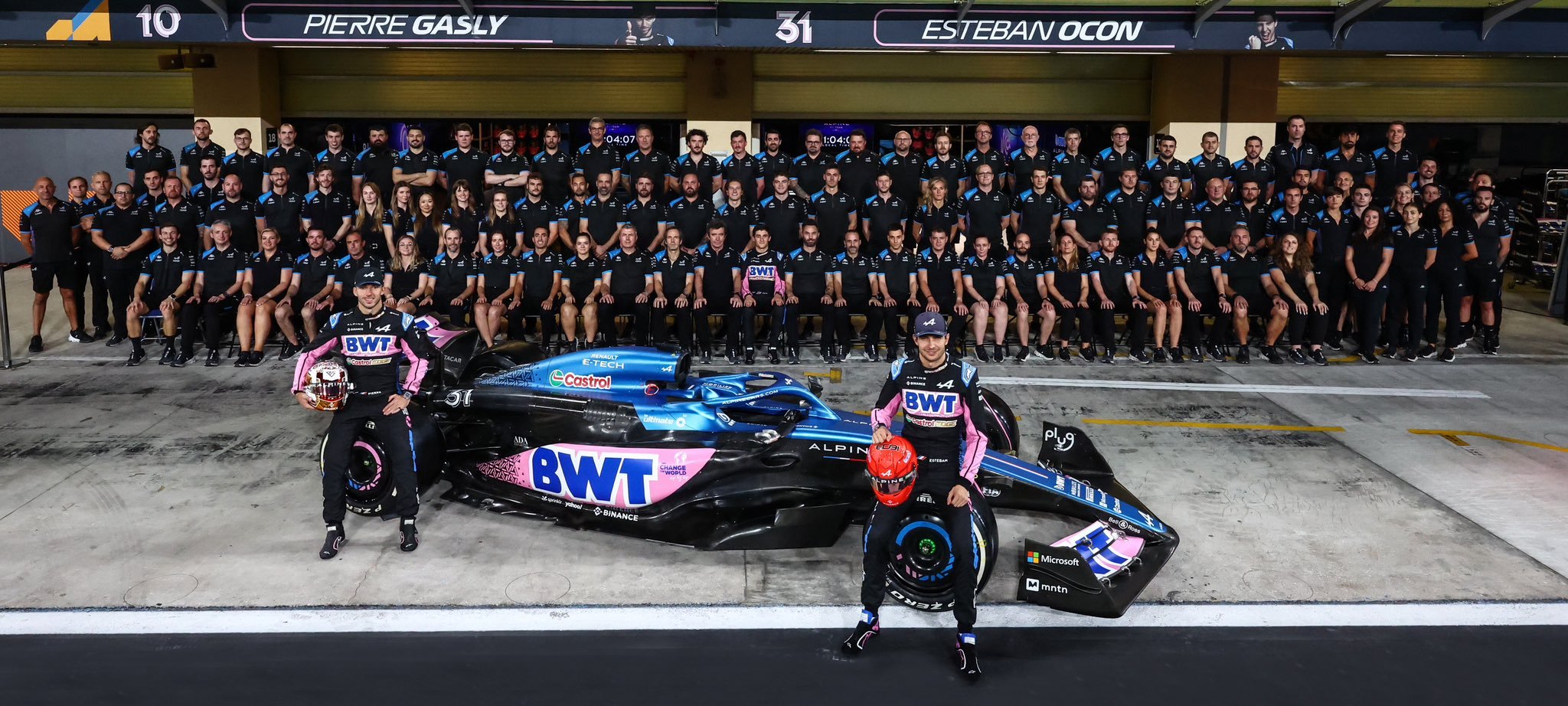 Alpine车队2023赛季年终大合影|车队|Alpine|F1|大奖赛_新浪新闻
