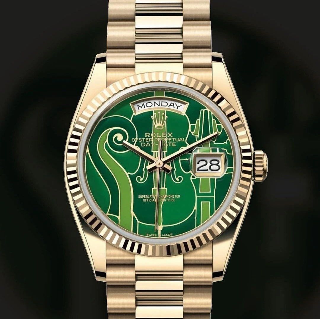 重磅！「劳力士Rolex」官方联名"绿金日志"手表曝光，超限量发售..|维也纳爱乐乐团|乐团|腕表|表盘|限量版_新浪新闻