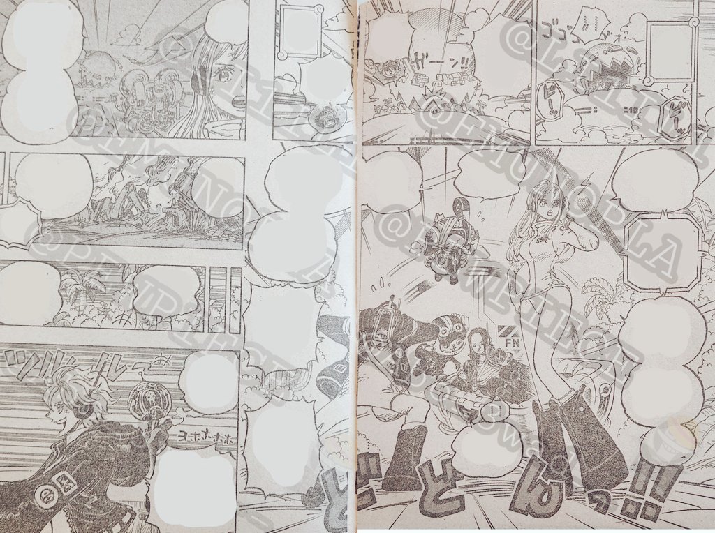 海贼王1105话情报图：娜美、罗宾、乔巴、乌索普以及贝加庞克莉莉……|海贼王|娜美|罗宾_新浪新闻