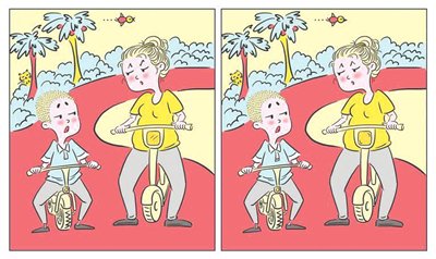 看图片找不同|找不同|两幅|读者_新浪新闻