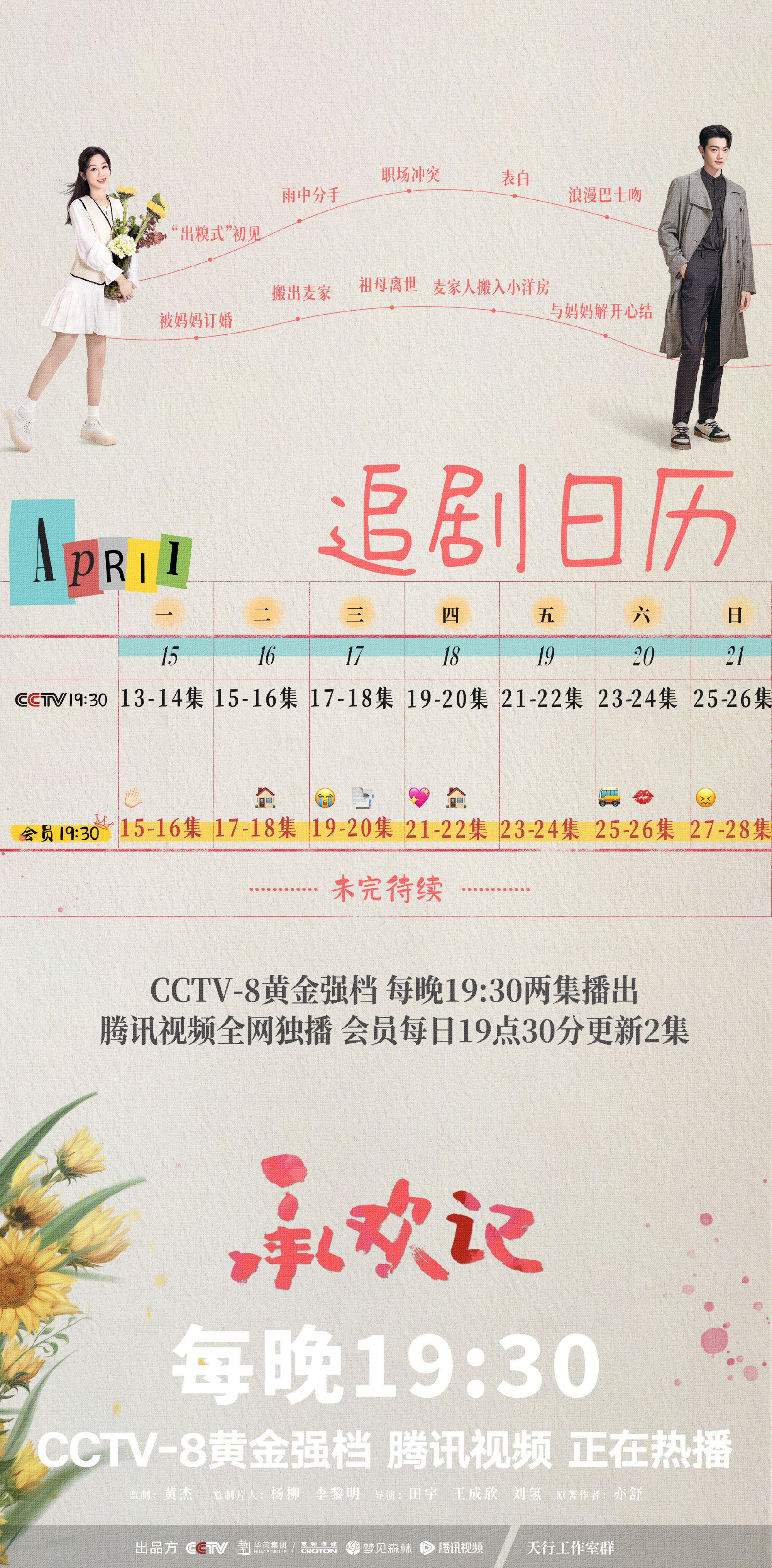 杨紫、许凯新剧《承欢记》发布第二周追剧日历|麦承欢|何赛飞|牛骏峰|亦舒|麦家_新浪新闻
