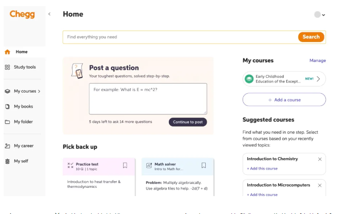 Chegg换CEO强化AI战略，“问答”功能已嵌入首页|舒尔茨|净收入|内森_新浪新闻