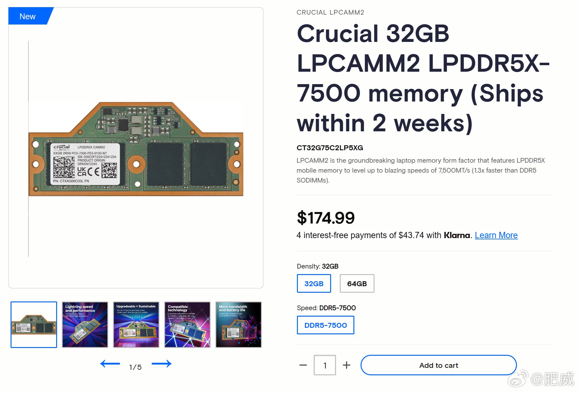 可拆卸的LPCAMM2内存，对自行更换、升级很友好~美光这个LPDDR5X- 7500…|美光|内存|升级|售价|螺丝_新浪新闻