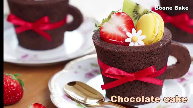 来自于boone cake的巧克力草莓杯子蛋糕，真的是细致，而且脑洞大开…|爆款美食|研发_新浪新闻