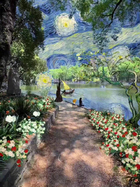 艺术家Cizza Bernal 运用CGI技术，让整个世界都变成了梵高笔下的梦幻画卷…|艺术家|梵高_手机新浪网