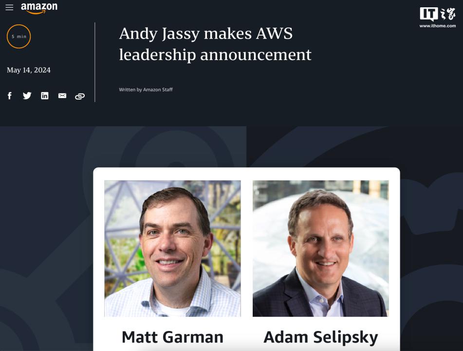 亚马逊最赚钱业务人事变动：AWS CEO 离职，销售、营销副总裁接任|亚马逊|美元|销售额_新浪新闻