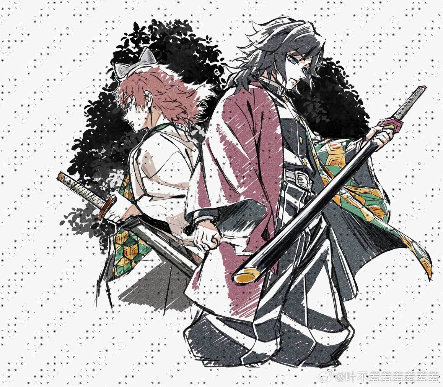 鬼灭之刃第四季 义勇锖兔新插图 白月光锖兔啊|鬼灭之刃_新浪新闻