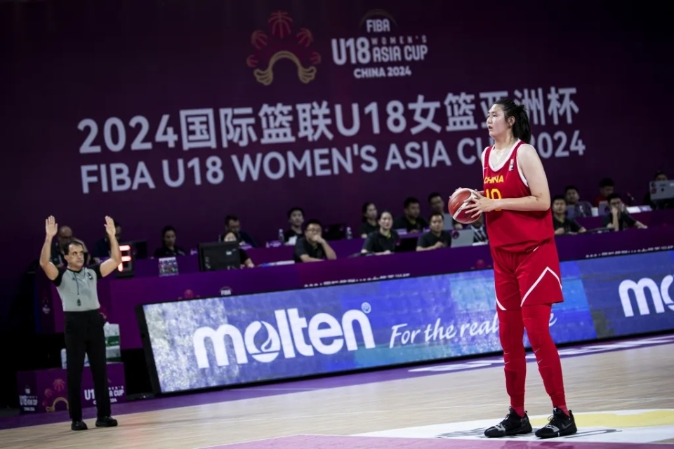 U18亚洲杯：中国女篮22分大胜新西兰2连胜 张子宇36+13+4帽