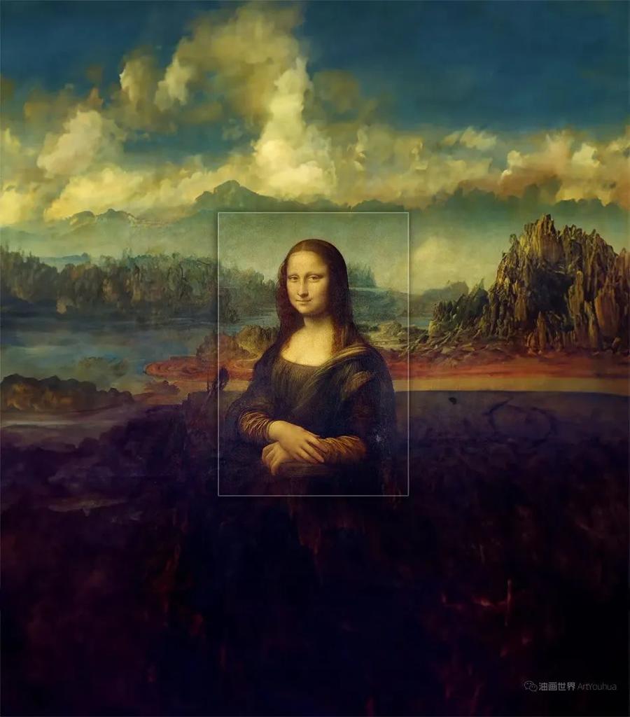 蒙娜丽莎背后的全景——看AI视角下的世界名画|蒙娜丽莎|维米尔|戴珍珠耳环的少女|梵高|列奥纳多·达·芬奇_新浪新闻
