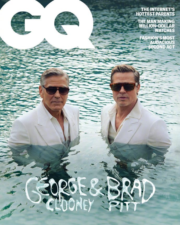 布拉德·皮特和乔治·克鲁尼共同登上杂志《GQ》九月刊封面…|布拉德·皮特|乔治·克鲁尼|GQ_新浪新闻