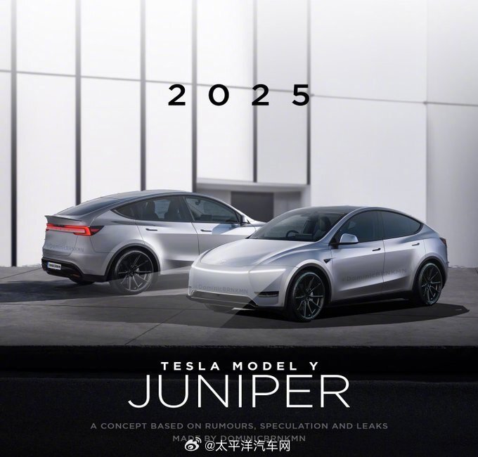 新款Model Y焕新版假想图曝光！-新浪汽车