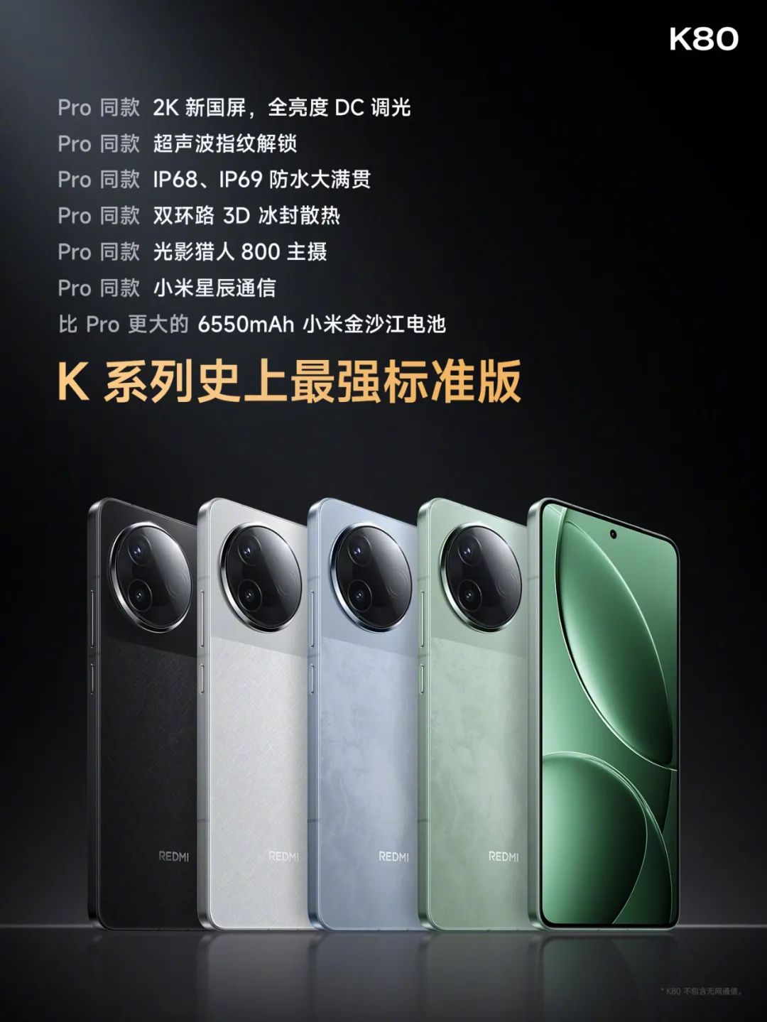 【新机】2499起 红米K80发布 2K直屏/超声波/8G3/6550mAh|红米_新浪财经_新浪网