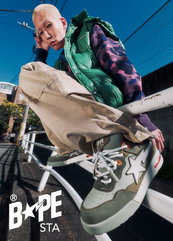 A BATHING APE | 致敬滑板文化，BAPE发布全新鞋型FLIP STA 自诞生以来…|鞋型|滑板|致敬_新浪新闻