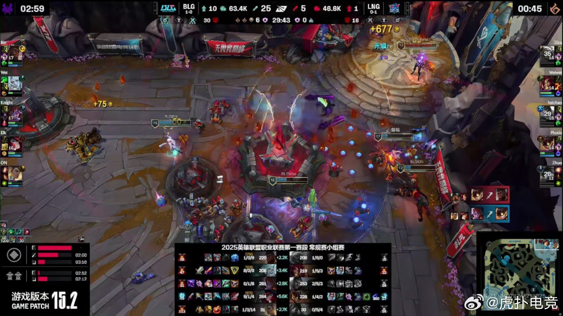 BLG 1-0 LNG：全线开花轻松平推…|blg|LNG_新浪新闻